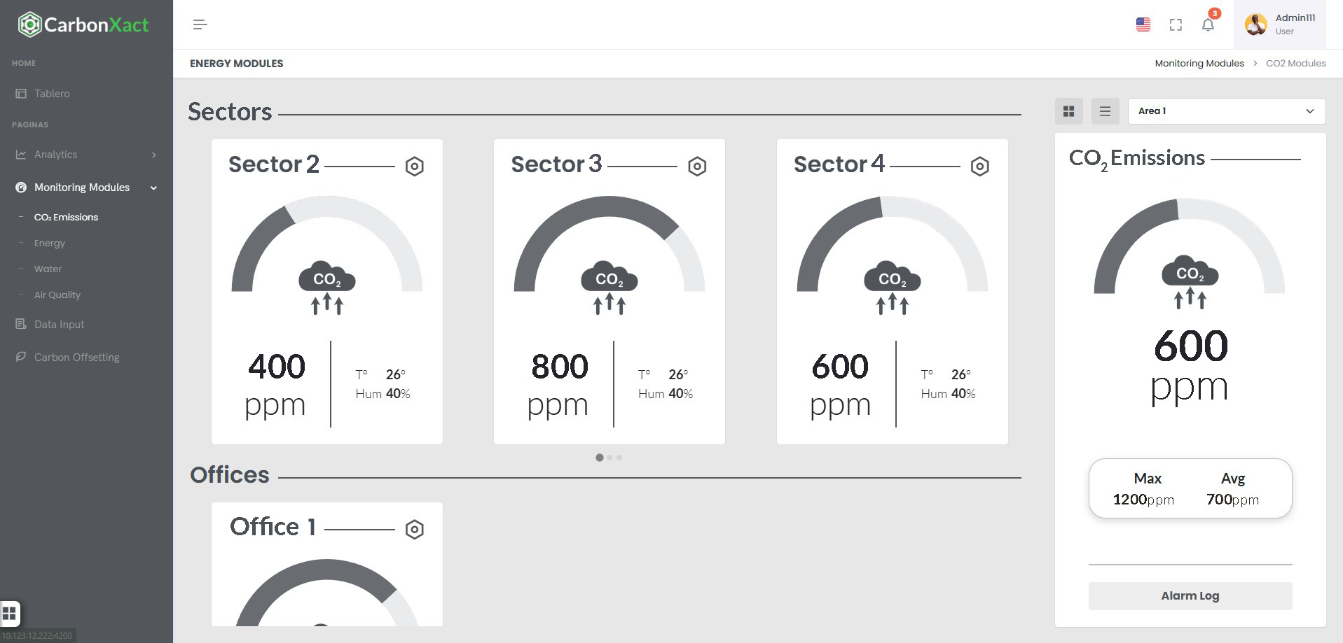 CarbonXact | Real-time Carbon Footprint Monitoring with IoT